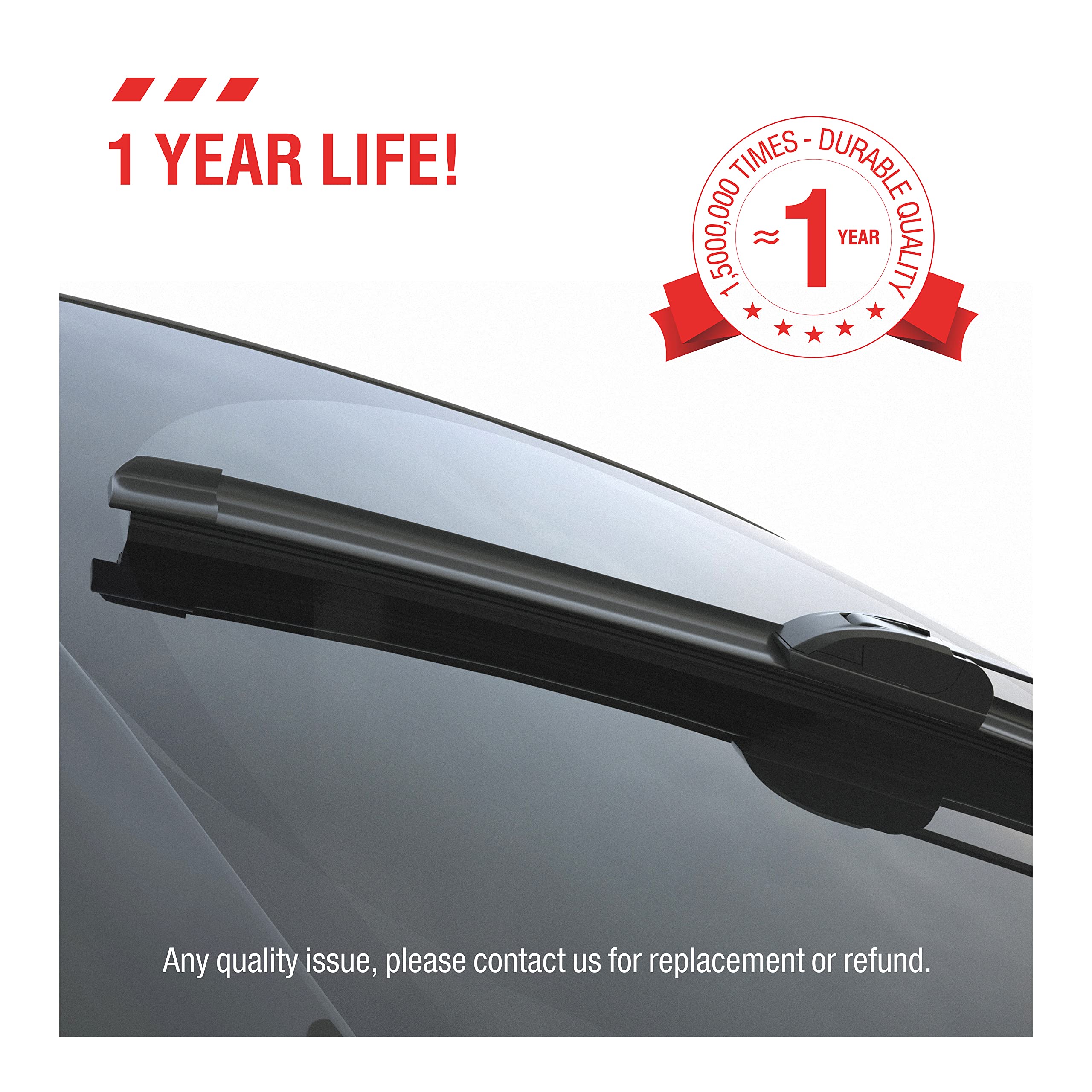 12" (A300H) Rear Wiper Blade Replacement for Kia Niro 2020 2019 2018 2017 /Jaguar F-Pace 2020 2019 2018 2017 Back Windshield Wiper Blade-Part of 2