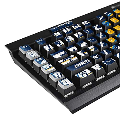 Skinit Decal Skin Compatible with K95 RGB Platinum Mechanical Gaming Keyboard - Officially Licensed NFL Los Angeles Chargers Blue Blast Design