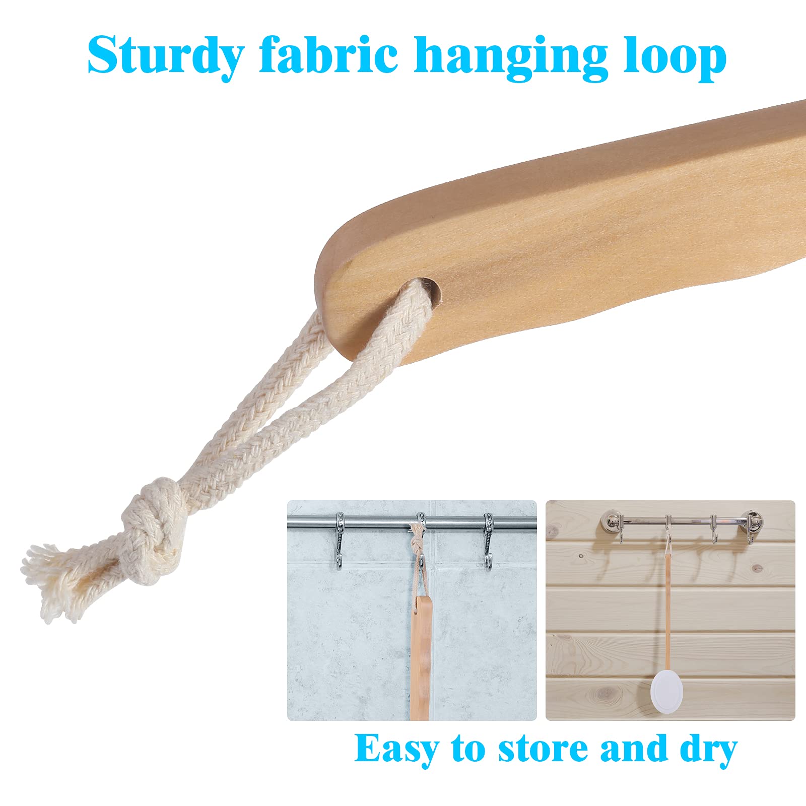 Creamify Lotion Applicator for Your Back, Lotion Applicators, Long Wooden Handle with Replaceable Brush Head, Easy Reach for Bath, Skin Cream, Tanning