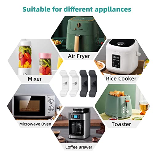 12 Pack Kitchen Appliance Cord winder, Appliance Cord Organizer Stick on Mixers, Coffee Maker, Pressure Cooker and Air Fryer
