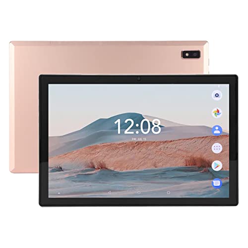 10.1in HD Tablet, 3GB RAM 64GB ROM for Android 8.0 Computer Tablets,4G Dual SIM Dual Standby Calling Tablet for Kids,Stylish Pink Dual Cameras Tablet,Front 500W, Rear 1300W Camera With Flash(US)