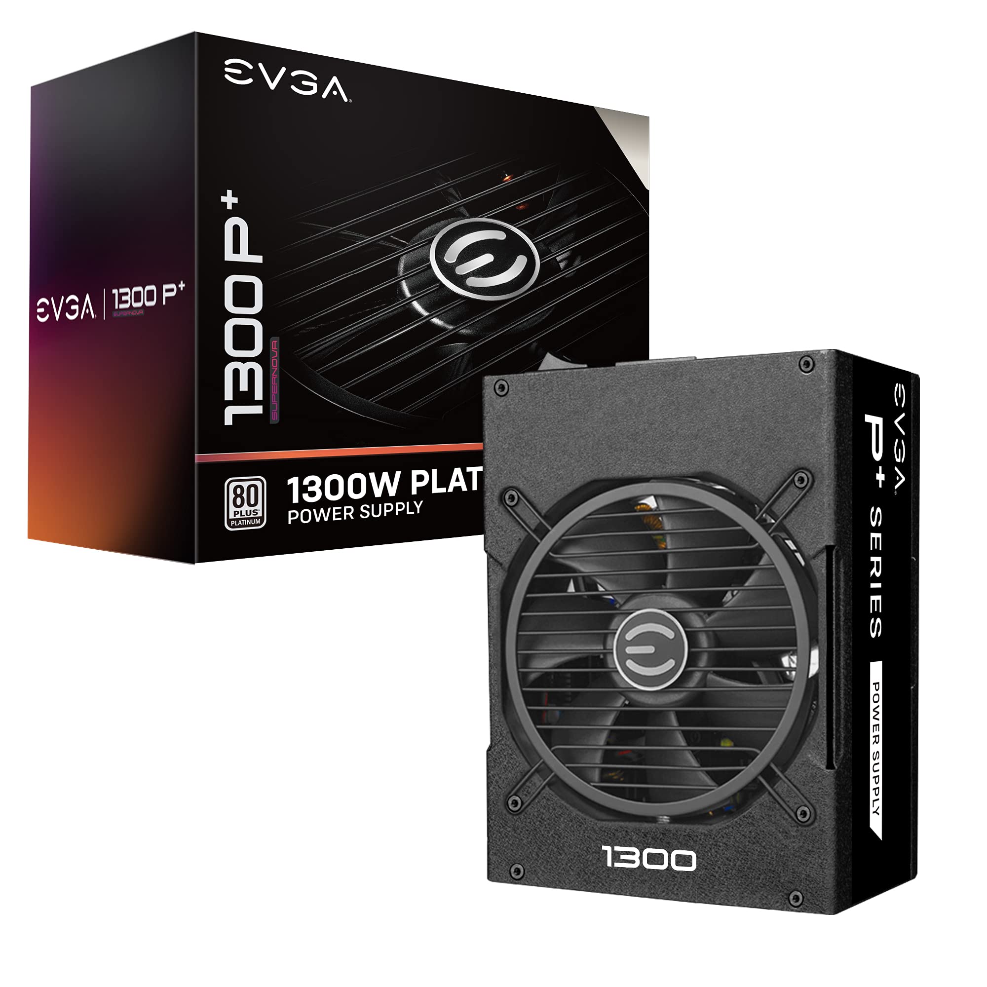 EVGA Supernova 1300 P+, 80+ Platinum 1300W, Fully Modular, 10 Year Warranty, Includes Free Power On Self Tester, Power Supply 220-PP-1300-X1