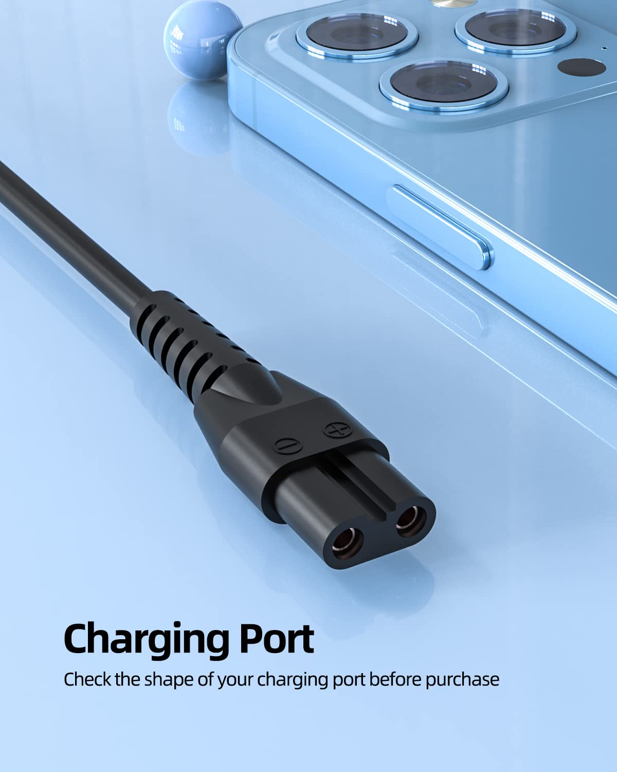 Compact-Designed Charger Fit for Manscaped Lawn Mower 3.0/2.0, Electric Groin Hair Trimmer Manscape Shaver Power Adapter Supply Cord