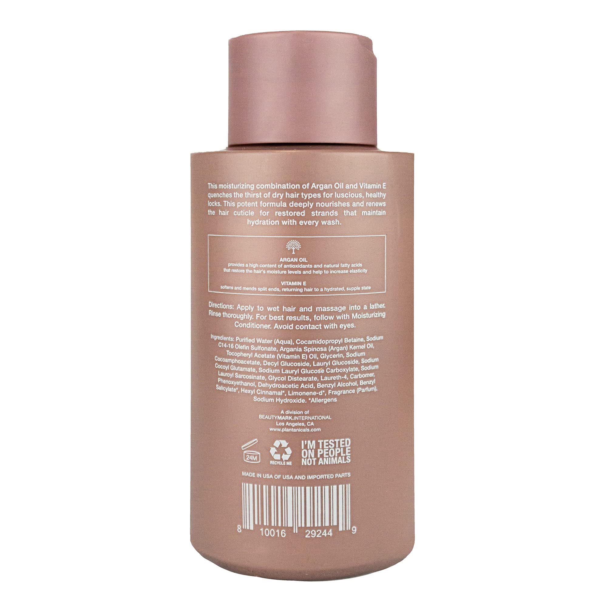 Plantanicals Moisturizing Shampoo with Argan and Vitamin E - 15.2 fl oz