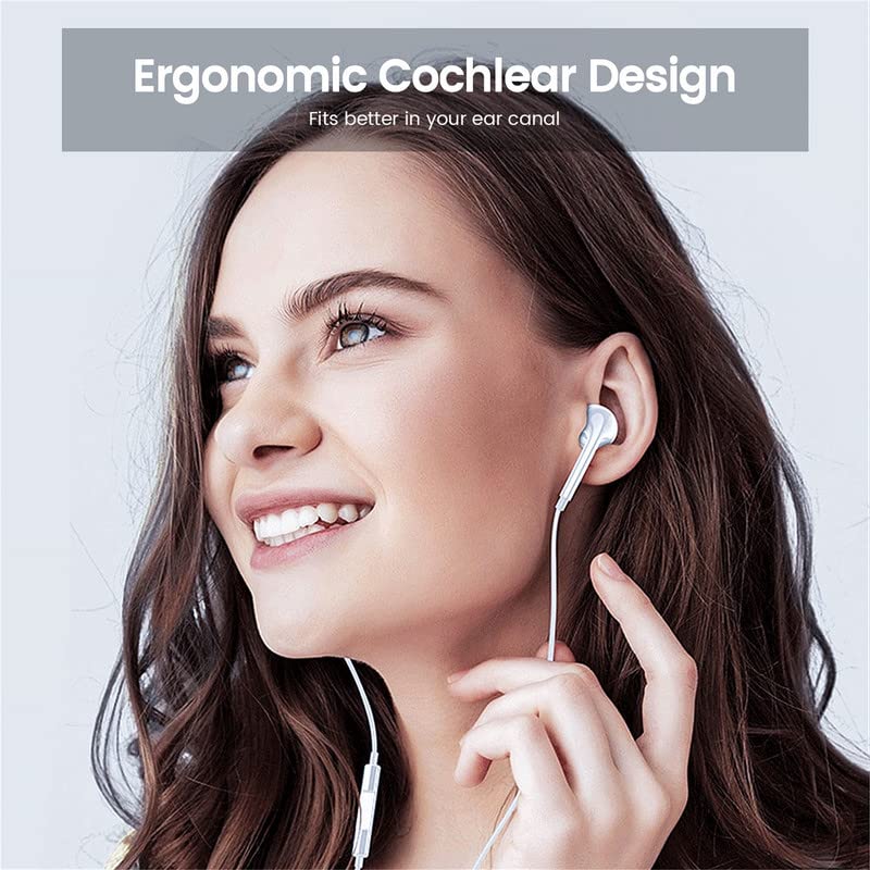 2 Pack-Apple Earbuds for iPhone Headphones Lightning Connector [Apple MFi Certified] Wired Earphones Built-in Microphone & Volume Control Compatible with iPhone 14/13/12/11/XR/XS/X/7/8