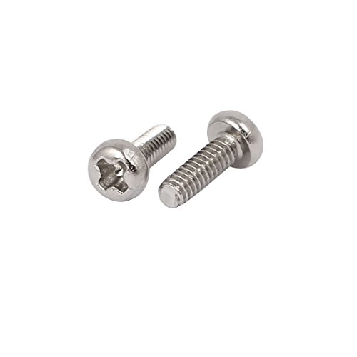 Aexit PM2 x Cleaning & Repair 6mm Metal Phillips Notebook Laptop Computer Screw Silver Computer Screws Tone 200pcs
