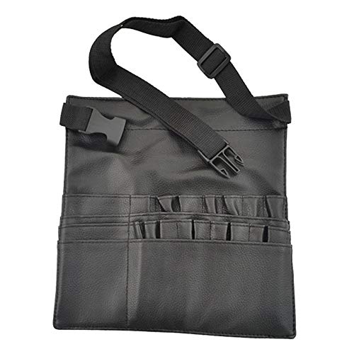 DFIEER 22 Pockets Professional Cosmetic Makeup Brush Bag with Artist Belt Strap for Women (Brush Not Included)