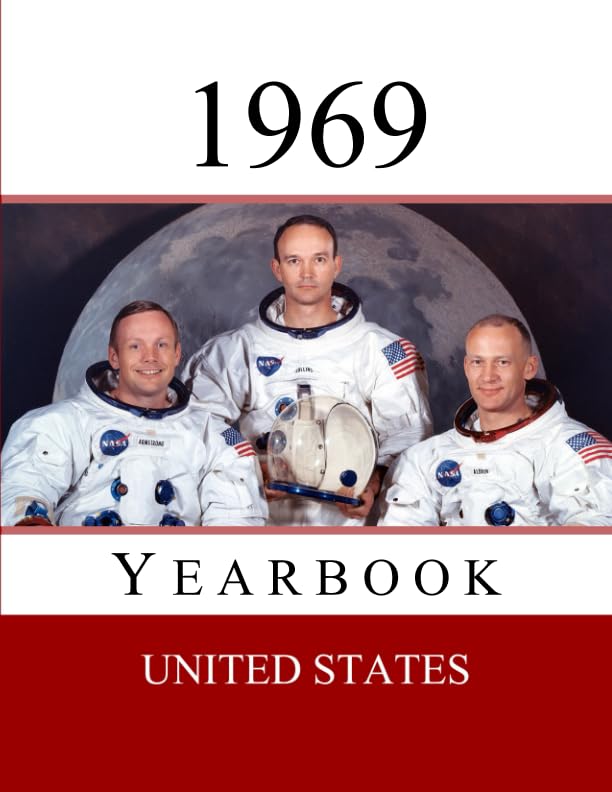 1969 US Yearbook: Original book full of facts and figures from 1969 - Unique birthday gift / present idea.