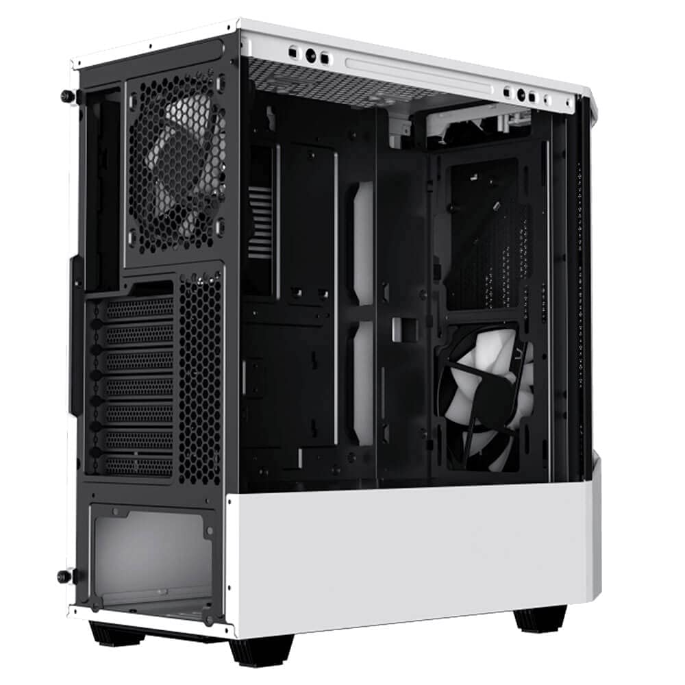 GAMEMAX Contac COC WB White / Black Steel / Tempered Glass ATX Mid Tower Computer Case