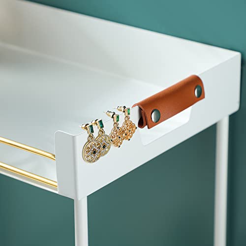 2-Tier Countertop Organizer for Bathroom Counter, Standing Bathroom Organizer Storage Shelf, Decor Vanity Tray