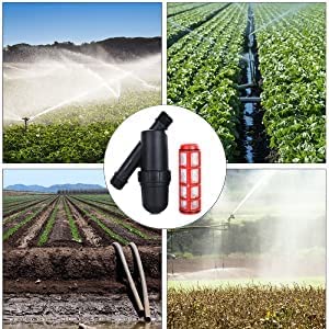 3/4 Inch Screen Irrigation Filter, Stainless Steel Screen Inline Filter, Mesh Conditioning Strainer, Drip IrrigationTank Pool Pump, for Garden Greenhouse Agricultural Drip