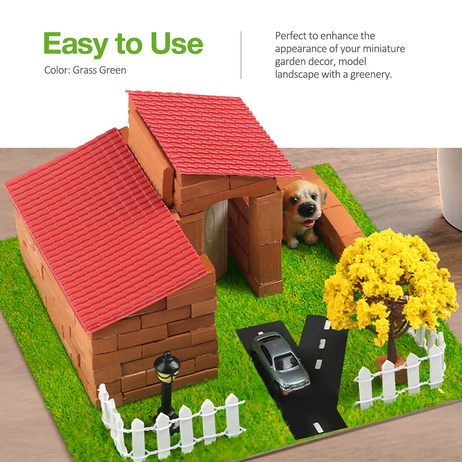 10Pcs Fairy Artificial Grass Miniature, Artificial Garden Grass Diorama Supplies, 6 x 6 Inches Miniature Artificial Craft Grass Plastic Grass Mat Crafts Dollhouse DIY Grass Garden Miniatures