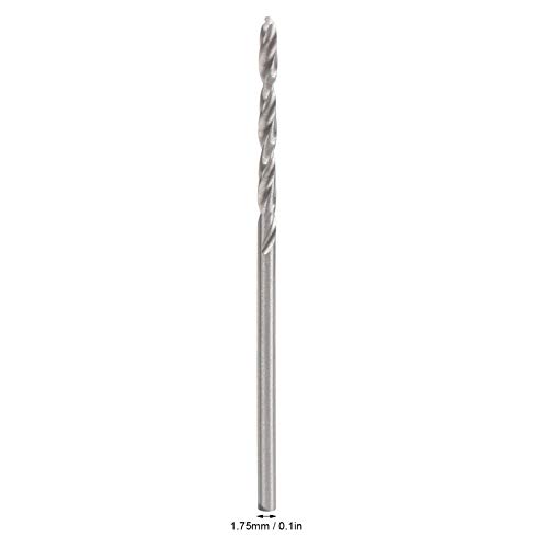 10Pcs High Speed Steel Cobalt Drill Bit Set, 1.75mm/0.07in Twist Drill Bit Small Straight Shank Pearl Drilling Machine Tools, for Pearl Beads Punching, Jewelry Processing