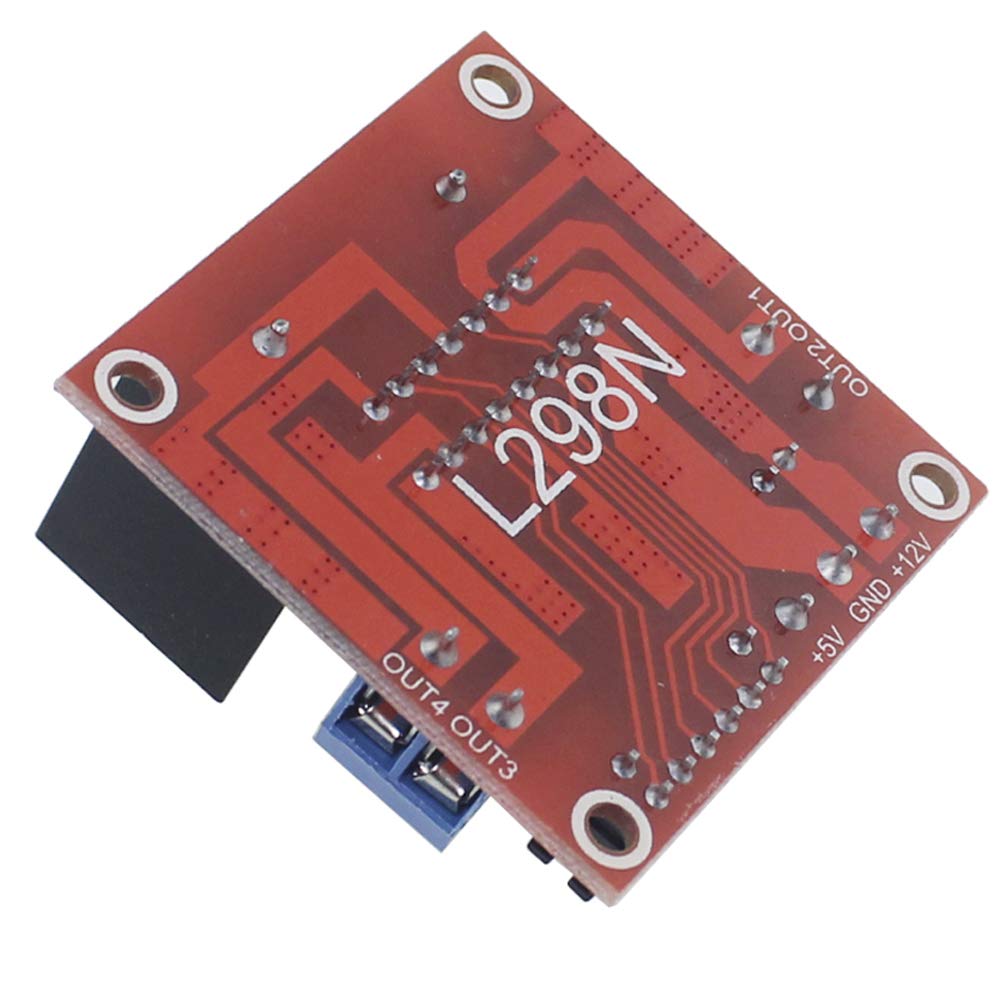 4 Pack L298N Motor Drive Controller Board DC Dual H-Bridge Robot Stepper Motor Control and Drives Module for Arduino Smart Car Power Compatible with Arduino UNO MEGA R3 Mega2560