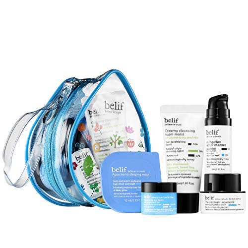 belif Hydrators-On-The-Go Kit | Travel Kit | Moisturizer, Eye Cream, Serum, Hydration | Daily Hydrating Skincare Set | Antioxidant Packed Moisturizing Set for All Skin Types | KBeauty | 1.01 Fl Oz