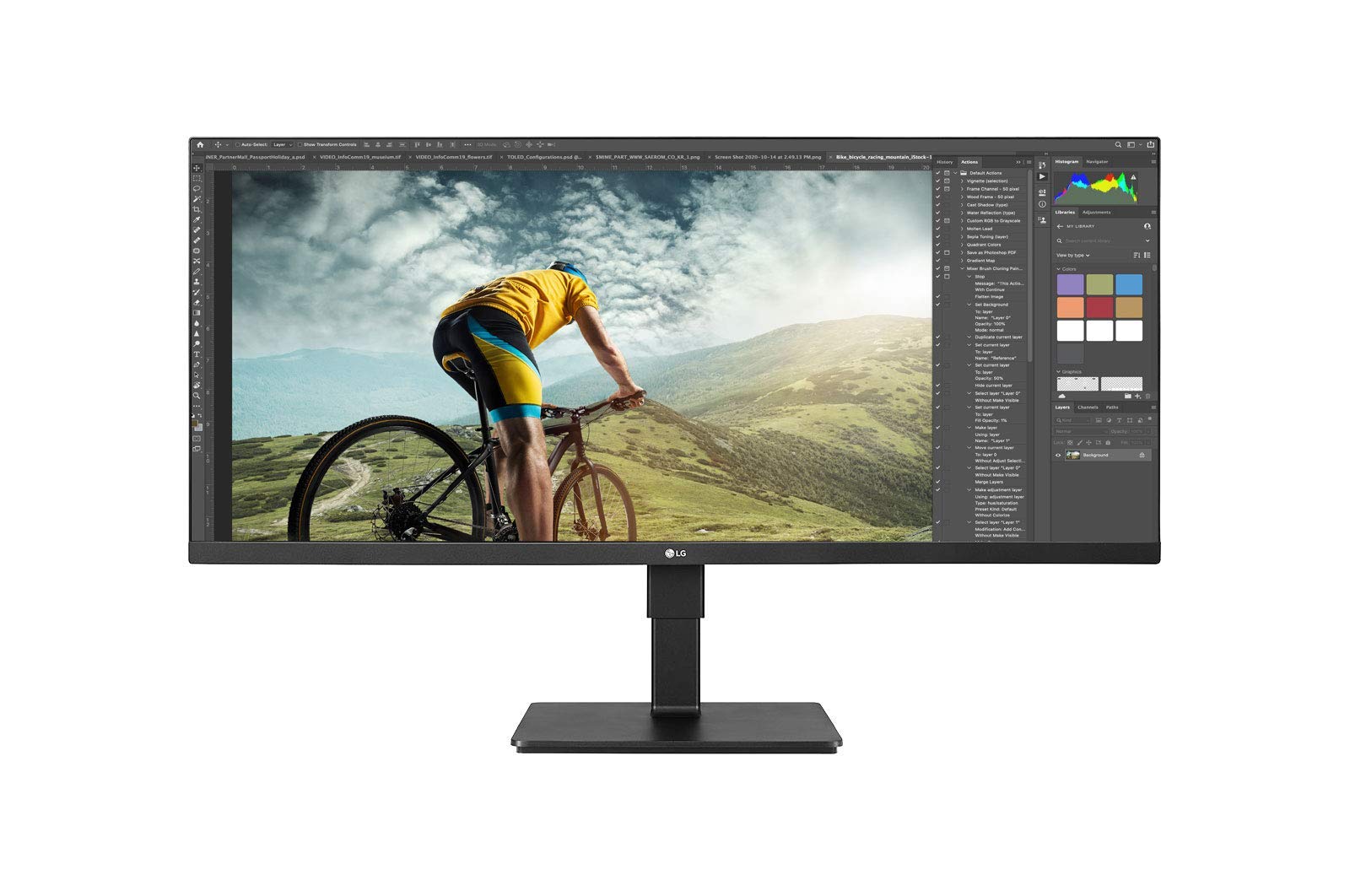 LG 34BN670-B 34” IPS FHD UltraWide Monitor (2560x1080) with 21:9 Aspect Ratio, VESA DisplayHDR 400, AMD FreeSync, Black (Renewed)