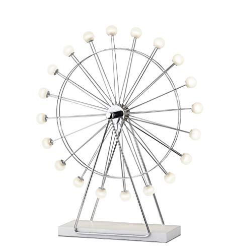 Adesso Home 2120-22 Transitional LED Table Lamp from Coney Collection in Chrome Finish, 5.25 inches, Large, Bronze