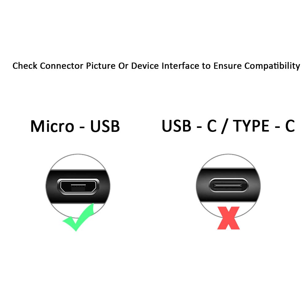 2Pack 6.6ft Micro USB Charger Cable Cord for Samsung Galaxy Note,Tab A E S2 3 4 7.0" 8.0" 9.6" 9.7" 10.1" Tablet Charging Cables for SM-T280/350/580/377/560/713/813/230/530 Tablet Micro USB Power Cord