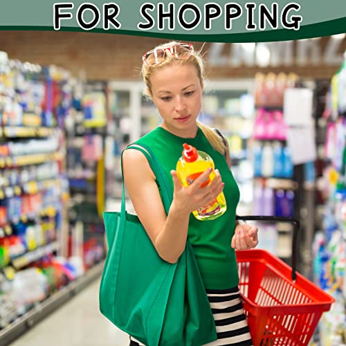 20 Pack Reusable Grocery Bags Shopping Tote Bags with Handles Heavy Duty Foldable, Washable (Multicolor)
