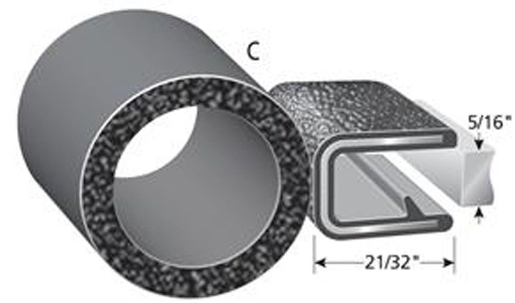 1997-2003 Rubber Gasket Compatible with Coleman Fleetwood Roof Seal 41' Popup Tent Trailer Plus 3M Super Weatherstrip