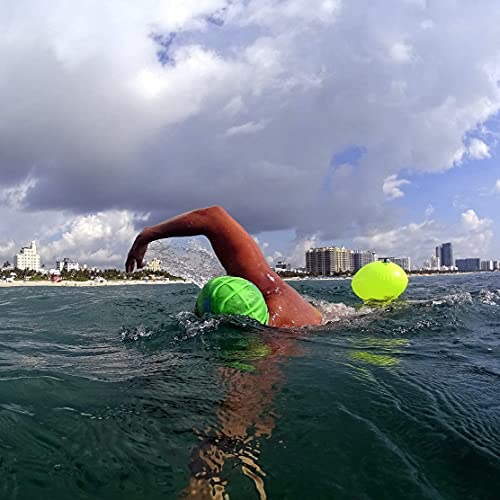 New Wave Swim Bubble Fluo Green and Phone Pouch Bundle