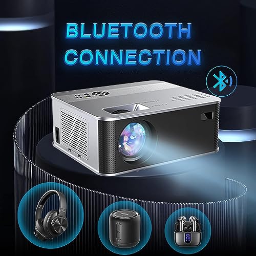 1080P HD Projector, 5G WiFi Bluetooth 4K Projector, PENMAMA 9500L Movie Mini Projector with Zoom/±15° Keystone/ 300" Display/Phone Mirroing, Compatible with HDMI, VGA, USB, Phone, TV, Laptop, PC, PS5