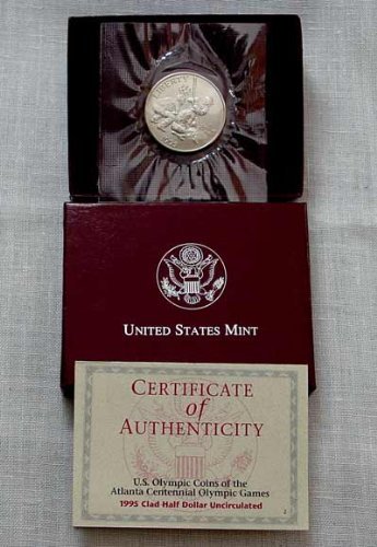 1995-S Atlanta Olympics - BASEBALL Commemorative Half Dollar BU