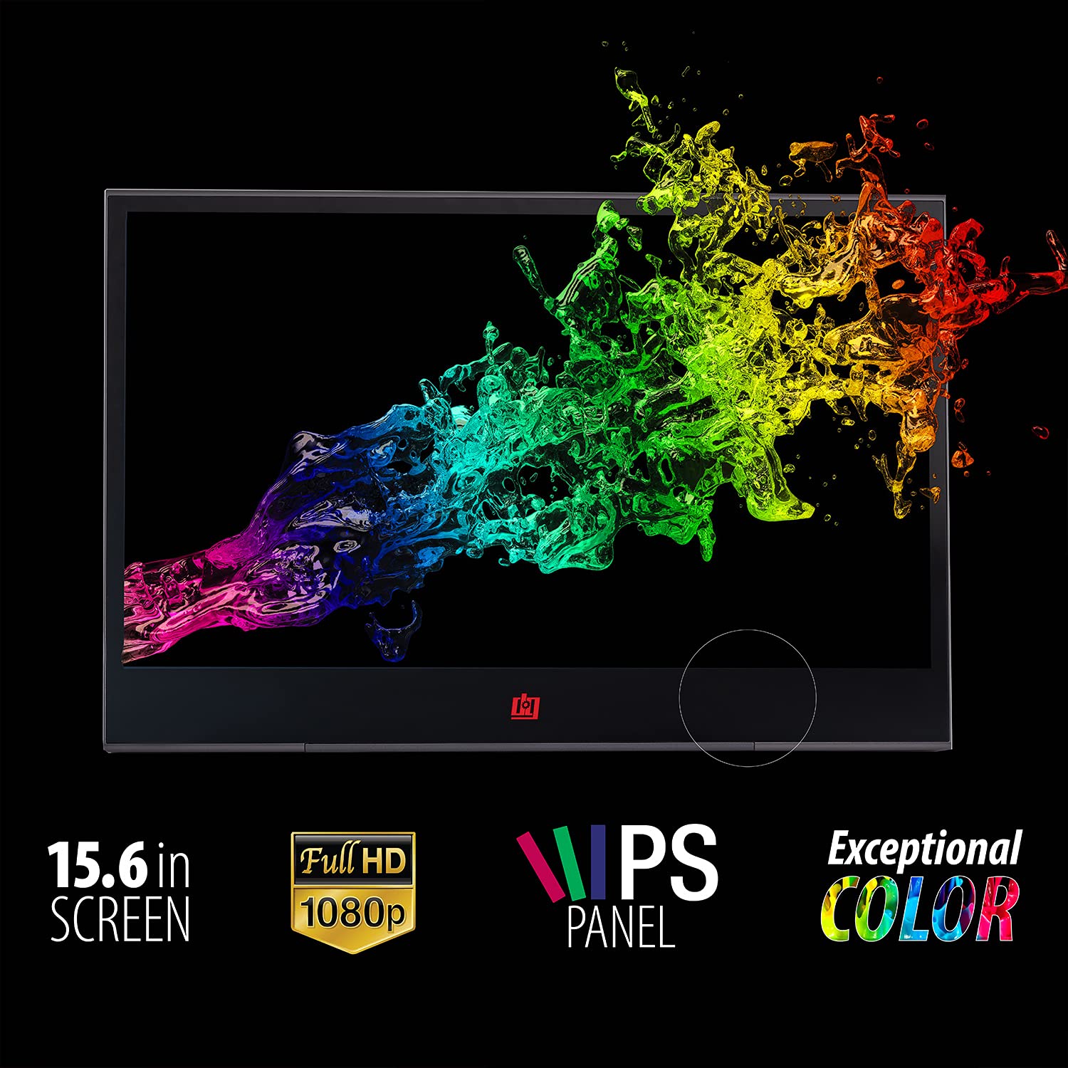 Deco Gear 15.6" 1920x1080 Portable Monitor, 60Hz, Touchscreen with 1-YR CPS Enhanced Protection Pack Bundle