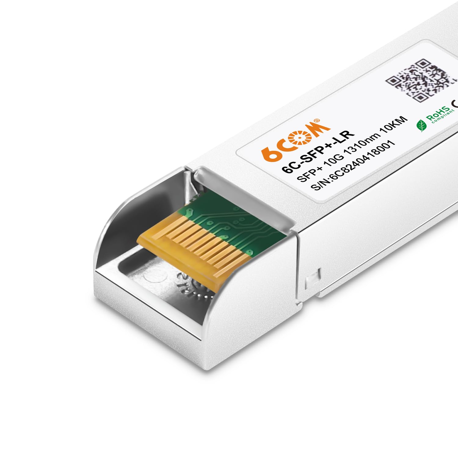 4Pack 10GBase-LR SFP+ Transceiver, 10G Sfp Single Mode Module Duplex LC for Cisco SFP-10G-LR, Ubiquiti UF-SM-10G, D-Link, Supermicro, Netgear and Other Open Switch with DDM, 1310nm, 10km