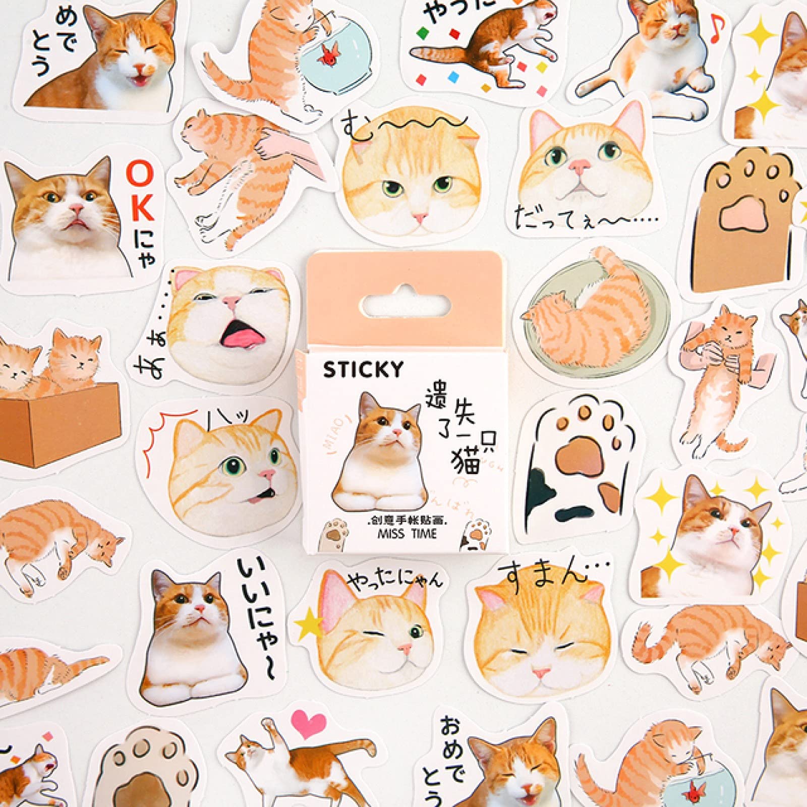 Kawaii Girl Generation Series Cute Boxed Kawaii Stickers Planner Scrapbooking Stationery Japanese Diary Stickers(A)