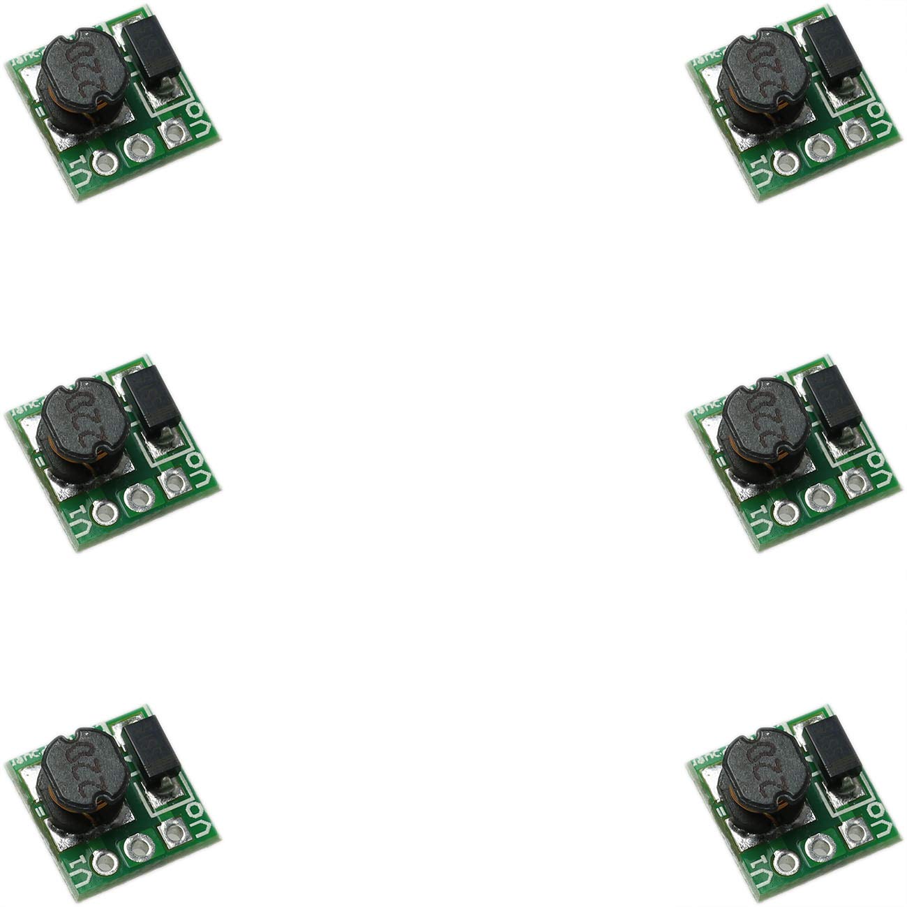 CSNSD 0.9-5V to 3.3V Step Up Power Module 6PCS 1.5V 1.8V 2.5V 3V 3.7V 4.2V 5V to 3.3V DC-DC Voltage Boost Converter Board