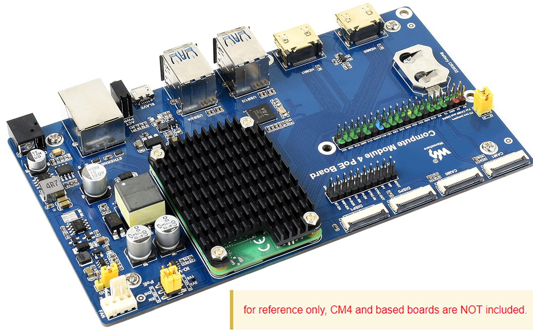 Dedicated Aluminum Heatsink Compatible with Raspberry Pi Compute Module 5 (CM5) / Compute Module 4 (CM4), CM4/ CM5 Heatsink with Screws and Thermal Tapes