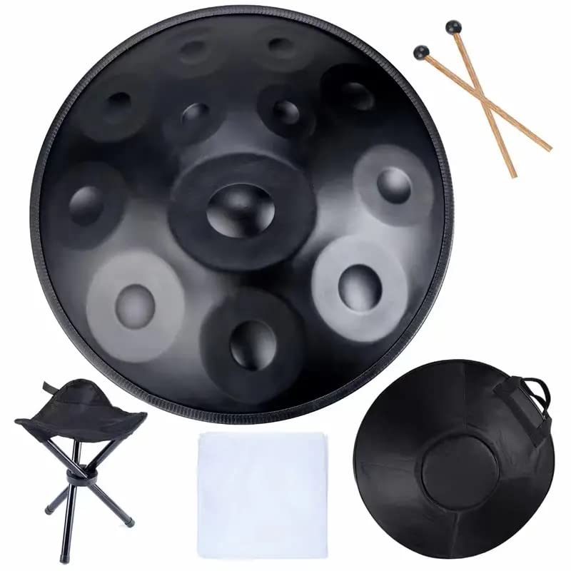 12 Notes D Minor Handpan Steel Tongue Hand Drum Rav For Beginner Hand Pan With Bag Stand Sound Yoga Meditation Percussion Instrument