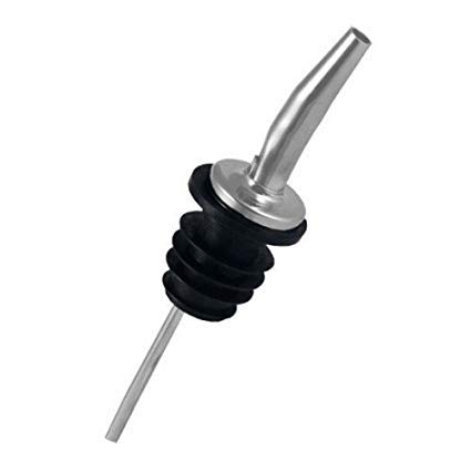 12 Olive Oil Liquor Wine Free Flow Bottle Pourer Dispenser Spouts Stainless Steel Perfect Pour a 285-50
