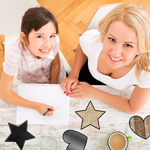48 Pcs Industrial Chic Cutouts Rustic Farmhouse Classroom Decor Industrial Accents with Glue Point Dots for Bulletin Board Decoration Back to School Chalkboards School Nursery Kids Art Decor