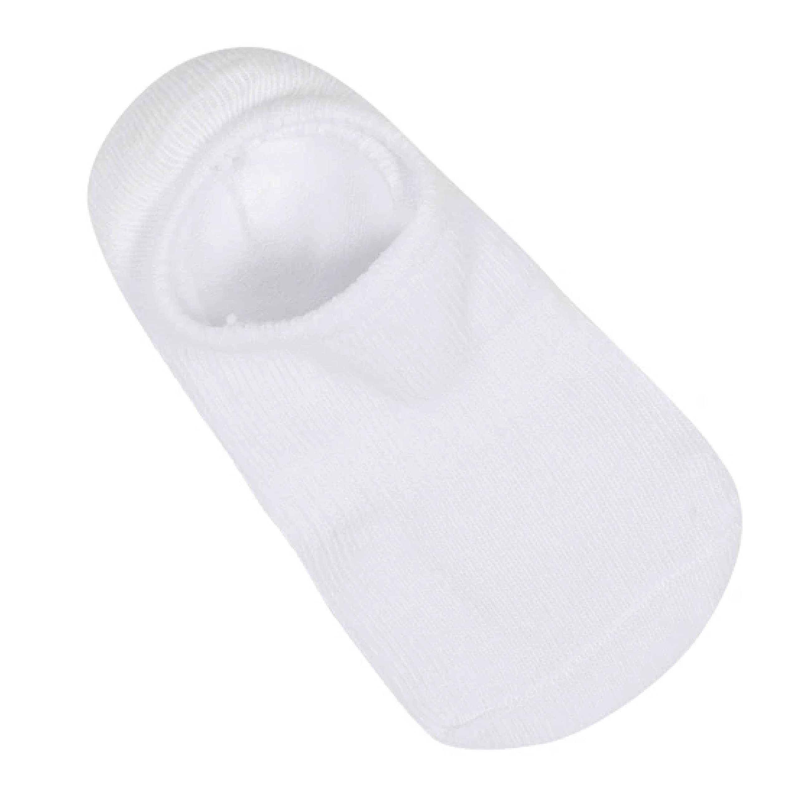 Gerber Baby 8-Pack Wiggle-Proof No Show Socks, White, 6-12 Months