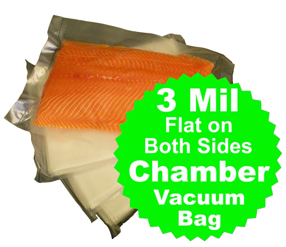100 Pcs 3 Mil 6" x 8" BPA FREE Food Grade Sous Vide Cooking Commercial Chamber Vacuum Sealer Bags Impulse Clear Storage Flat Pouches