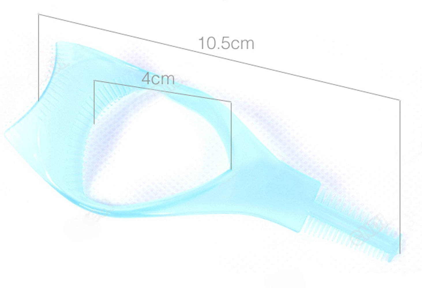 2pcs Eyelash Makeup Tool Upper Lower Eye Lash Mascara Guard Applicator Guide Helper with Eyelash Comb(Random Color)