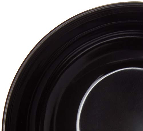 Amuse Home Bayview Essentials- Unbreakable Melamine Classic Bowls- Set of 6 (Black)