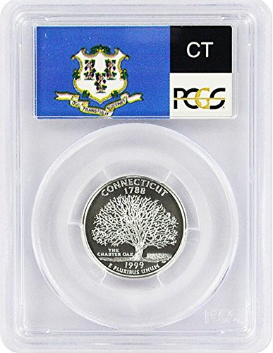 1999 Connecticut State S Silver Proof Quarter PR-69 PCGS