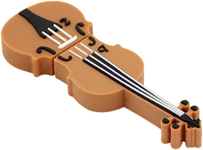 128GB USB 2.0 Flash Drive Novelty Music Violin Shape Pendrive Memory Stick Memorias USB Thumb Drive Data Storage Jump Drive Flash Disk