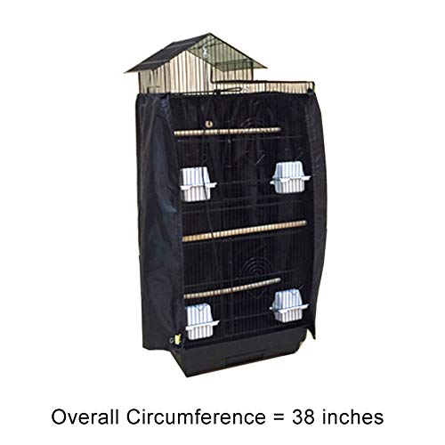 Alfie Pet - Zouey Bird Polyester Cage Cover - Color: Black
