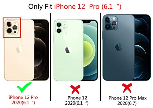 Ownest Compatible for iPhone 12 Pro Case for Clear Frosted PC Back 3D Floral Girls Woman and Soft TPU Bumper Silicone Slim Shockproof Case Only for iPhone 12 Pro-Purple