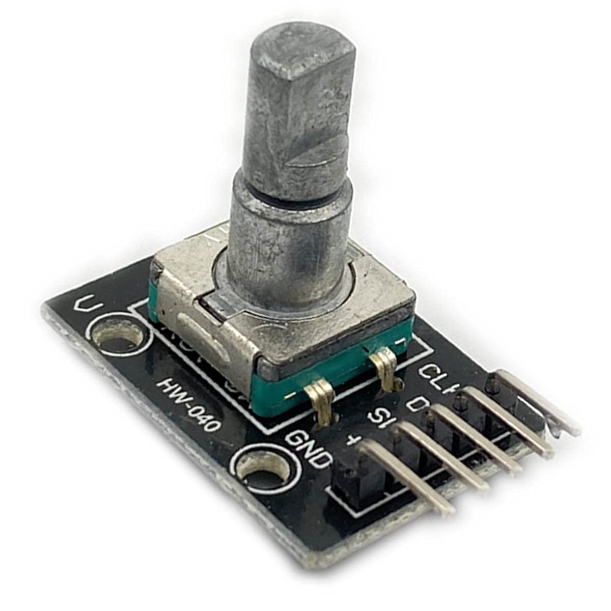 Kiro&Seeu 2PCS KY-040 Rotary Encoder Module Brick Sensor Development Board Compatible with Ar-duino Raspberry Pi SMT32 Development Board EMD-2P
