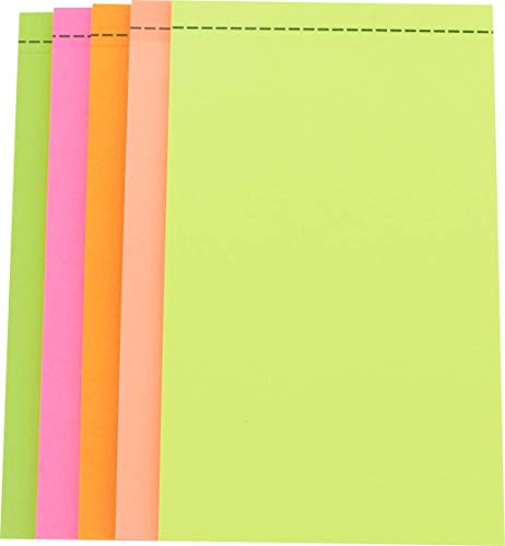 4A Sticky Full Adhesive Notes,5 1/3 x 3 Inches,20 Sheets/Color,5 Colors/Pack,Self-Stick Notes,100 Sheets Total,4A 305 Full Glue