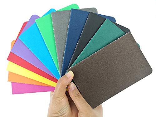 ALIMITOPIA Pocket Notebook Set,Thread-bound Mini Portable Journal Steno Diary Memo Pad Notebook MiniDaily NotePad-3.5x5.5",12 colors,24 Sheets,24 Pack(Ruled Pages)