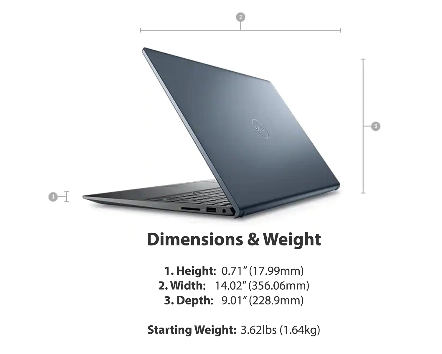 DELL Inspiron 5515 Laptop, 15.6" FHD Touchscreen, AMD Ryzen 7 5700U 8-Core Processor, 32GB RAM, 1TB SSD, Backlit KB, HDMI, Webcam, Wi-Fi, FP Reader, Windows 11 Home