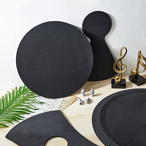 10 Pcs Rubber Drum Mute Pads with Cymbal Hi Hats Set Drum Silencer Pads Drum Dampener Percussion Musical Instruments Accessory for Indoor Outdoor Practice