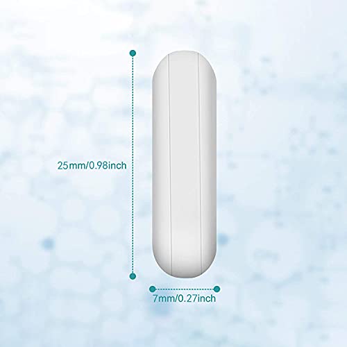 HaoDatong 25mm(0.98 inch) PTFE Magnetic Stirrer Mixer Stir Bar,White Color,Stir Rod Magnetic,Laboratory Bar,Stir Plate Magnet ,Stir Plate Bar,10 Pcs Set