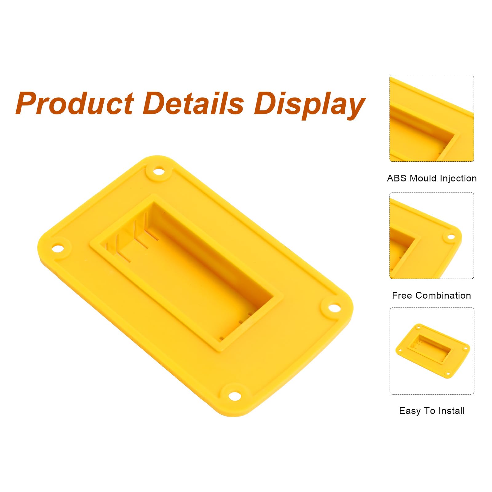12packs Tool Holder For Milwaukee M18 & Dewalt 20v,Wall Mount Drill Holder with 48 Screws (red)